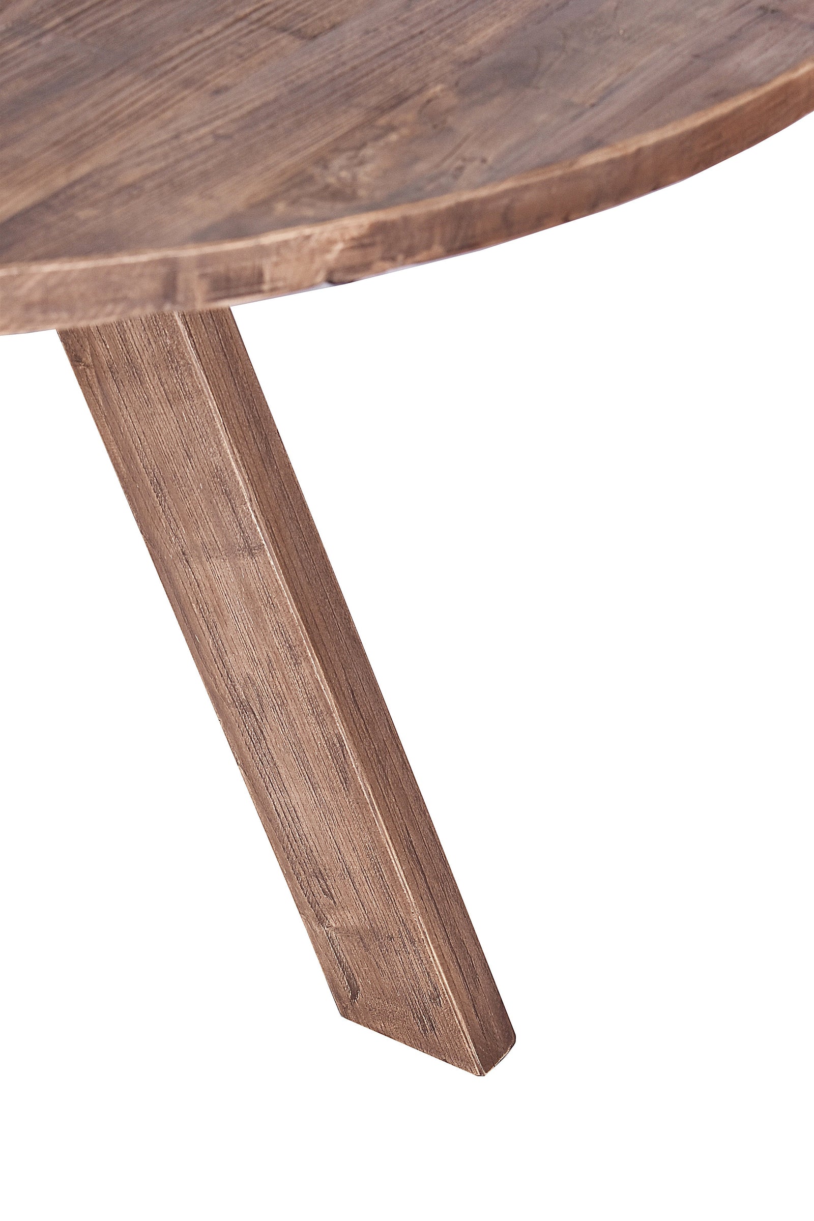 Balmoral Round Reclaimed Timber Table - Rustic Timber Dining Tables