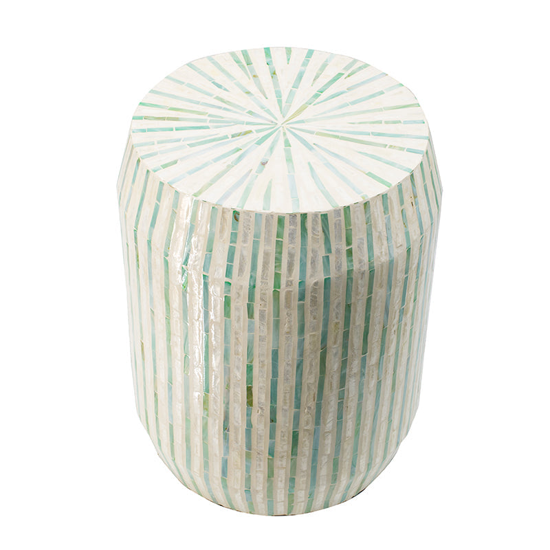 Capiz Cylindrical Stool