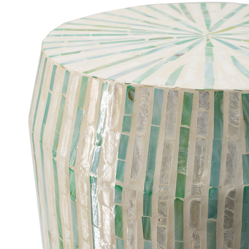 Capiz Cylindrical Stool