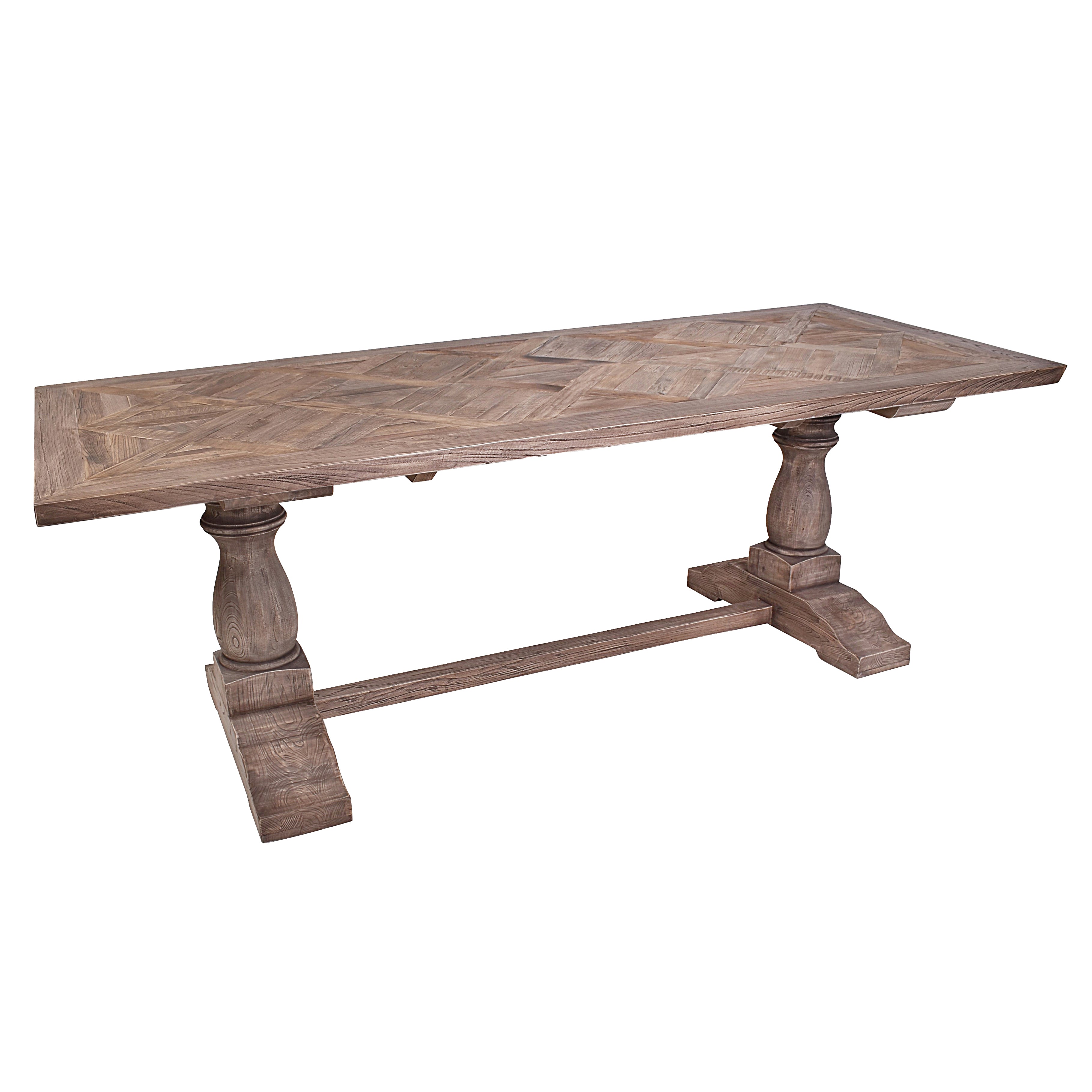 Old Elm 200 Reclaimed Timber Dining Table - Solid Timber Table
