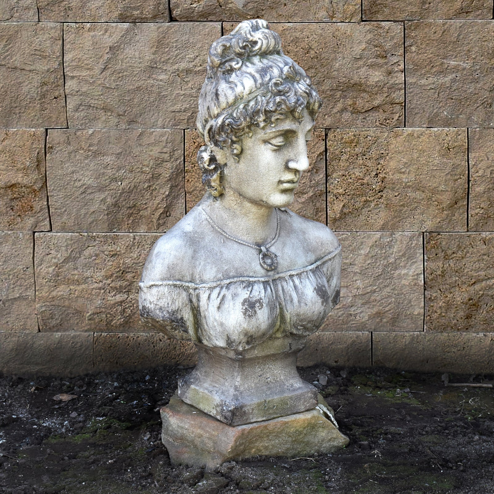 Vintage Female Bust Statue