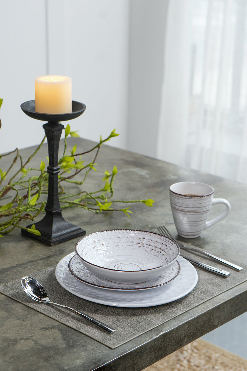 Rustic Fare Mug Cream - Dovetailed & Doublestitched